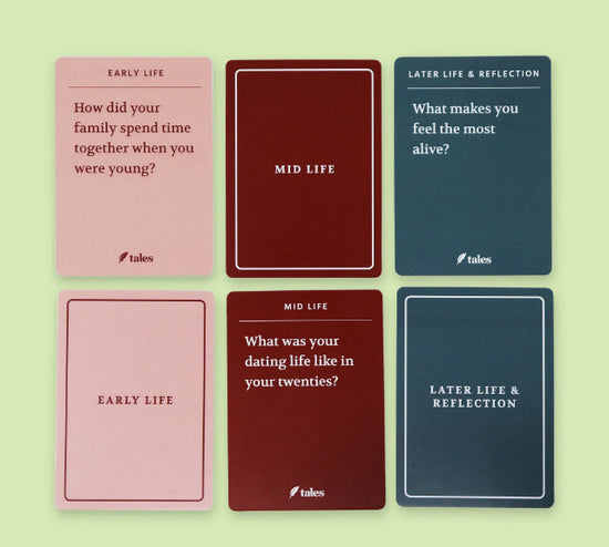 Tales Interview Cards | Life Story Cards For Seniors